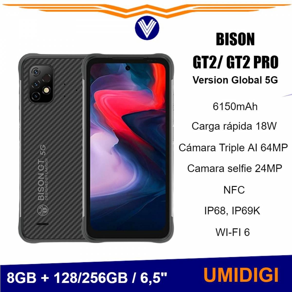 Telefono UMIDIGI BISON GT2/ GT2 PRO, 5G